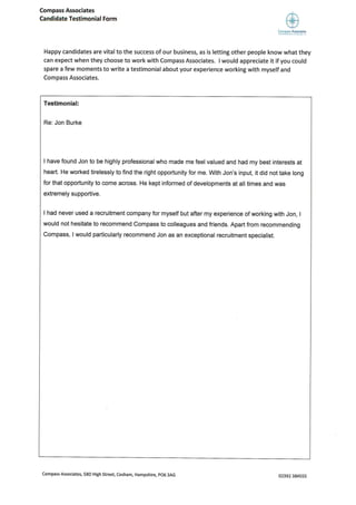 Wiz Magunda Testimonial | PDF