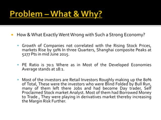 Analyzing the Chinese Stock Market Crash of 2015 | PPTX