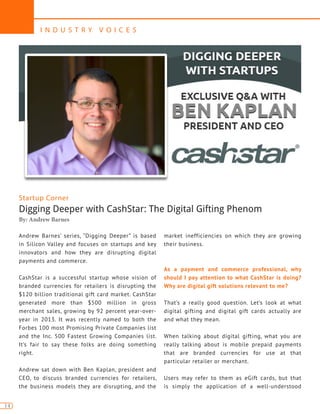 Payment Week - Andrew Barnes, Managing Director___Cashstar | PDF