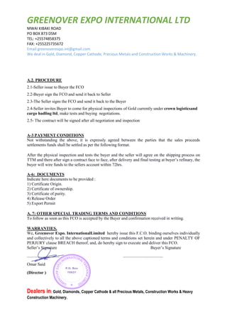 GOLD FCO 350KGS | PDF