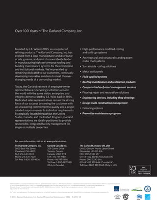 Garland Preventive Maintenance Brochure | PDF