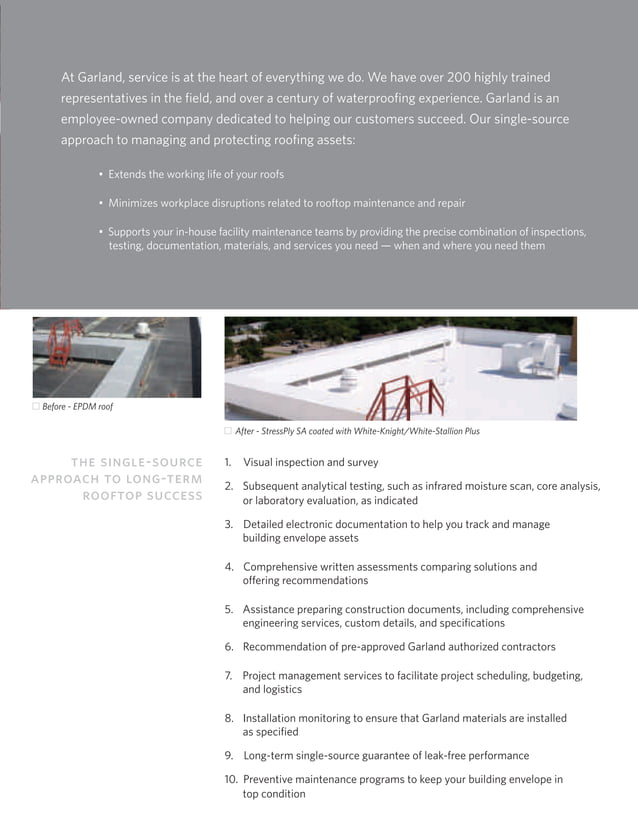 Garland Preventive Maintenance Brochure | PDF