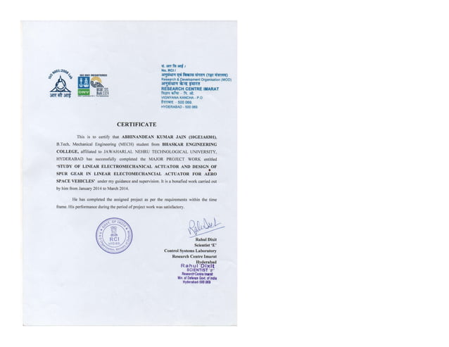 rci certificate | PDF