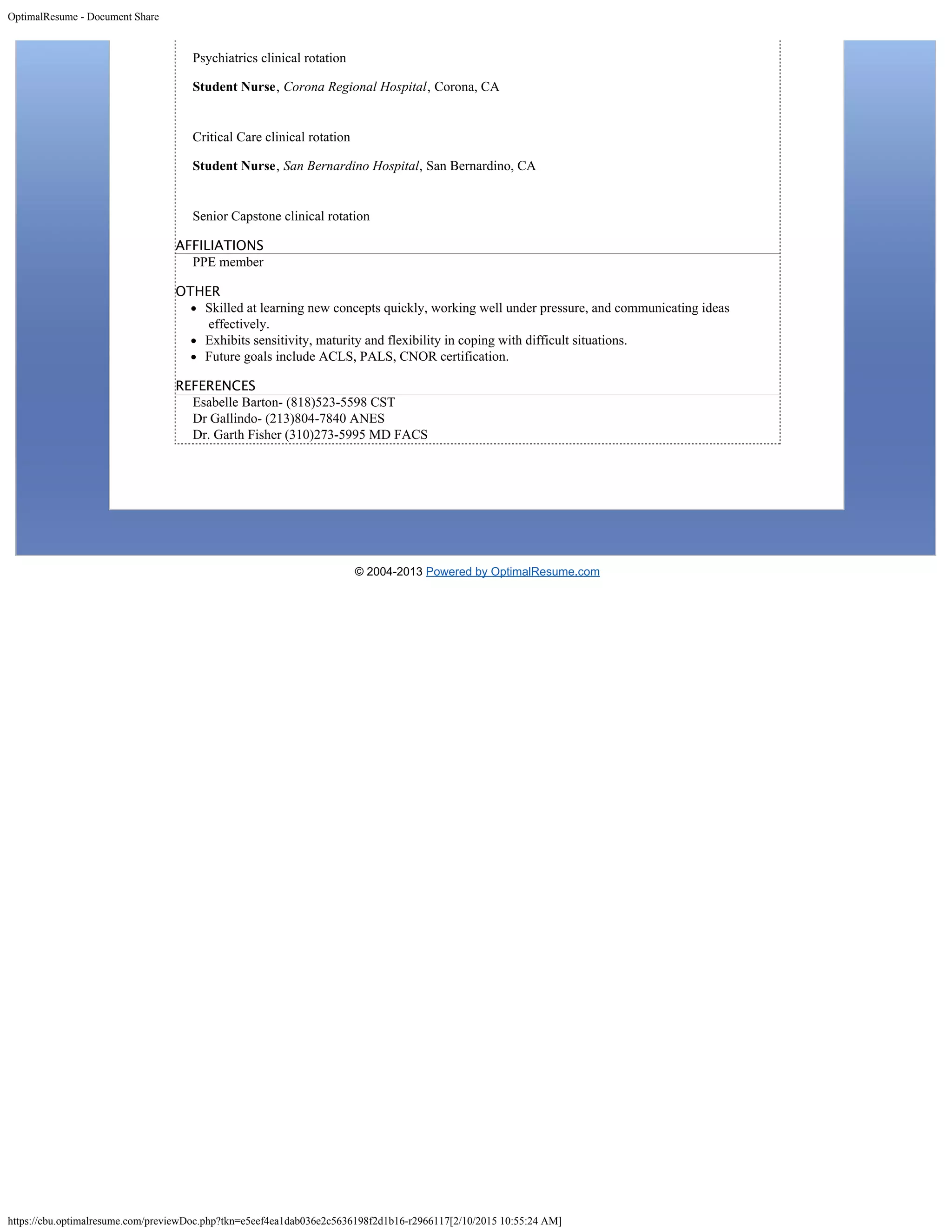 OptimalResume | PDF