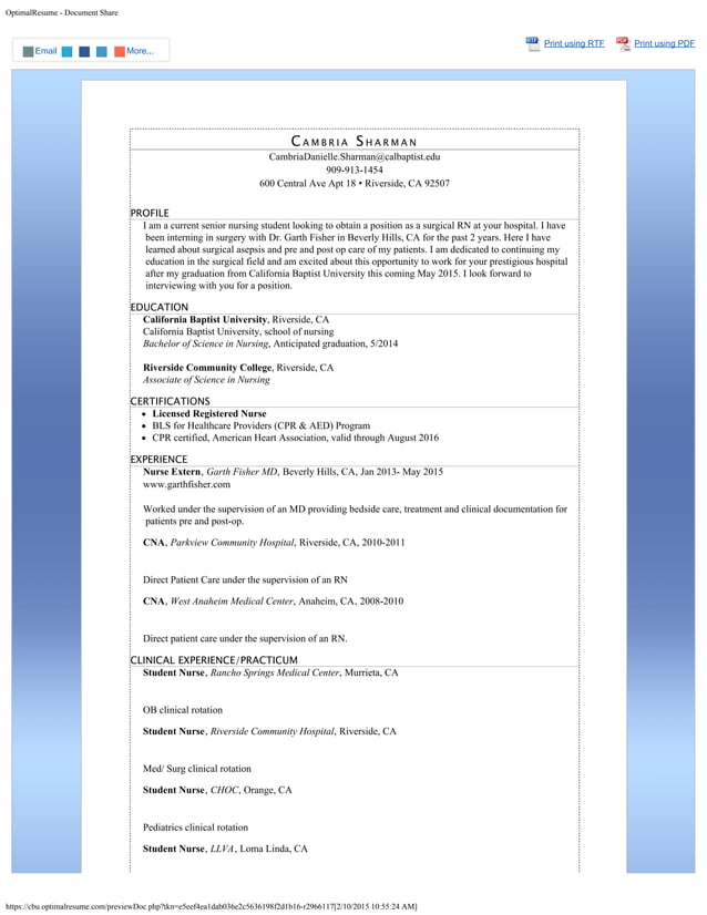 OptimalResume | PDF