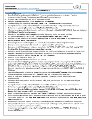 Krishna kumar-NETWORK ENGINEER | DOC
