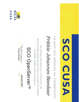 SCO Open Server | PDF