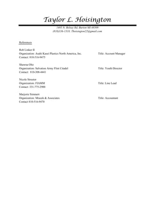 Taylor Resume | PDF