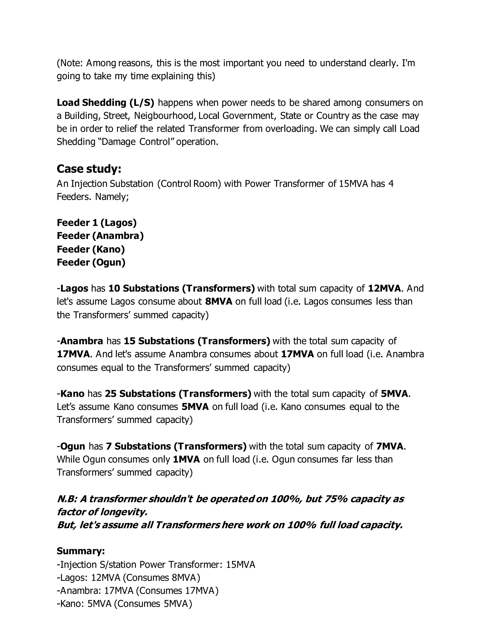 Reasons you might not be having light | DOCX