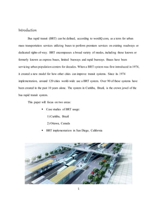 Bus Rapid Transit FINAL | PDF