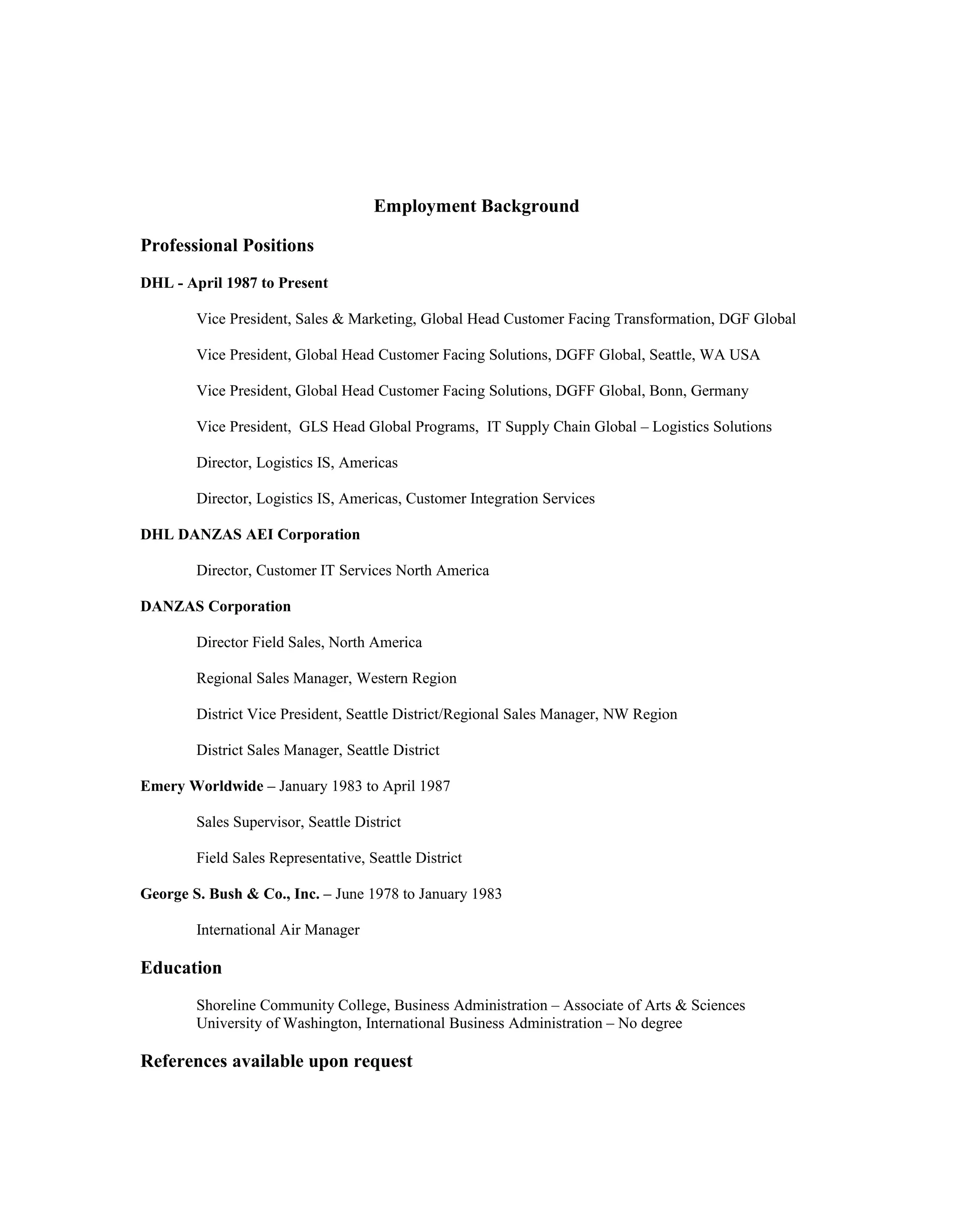 Pat McGough resume | DOC