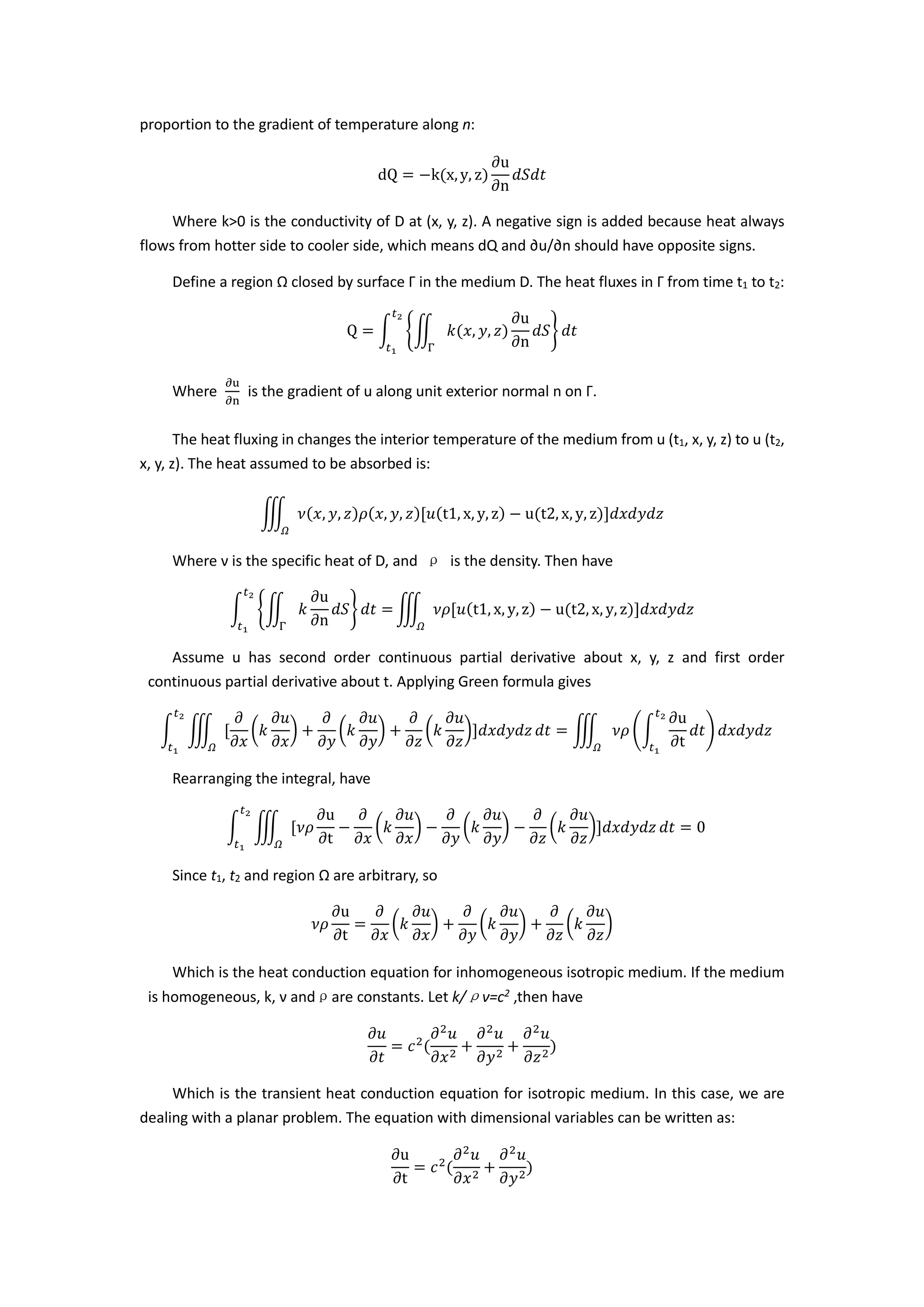 Heat Conduction Simulation with FDM | PDF