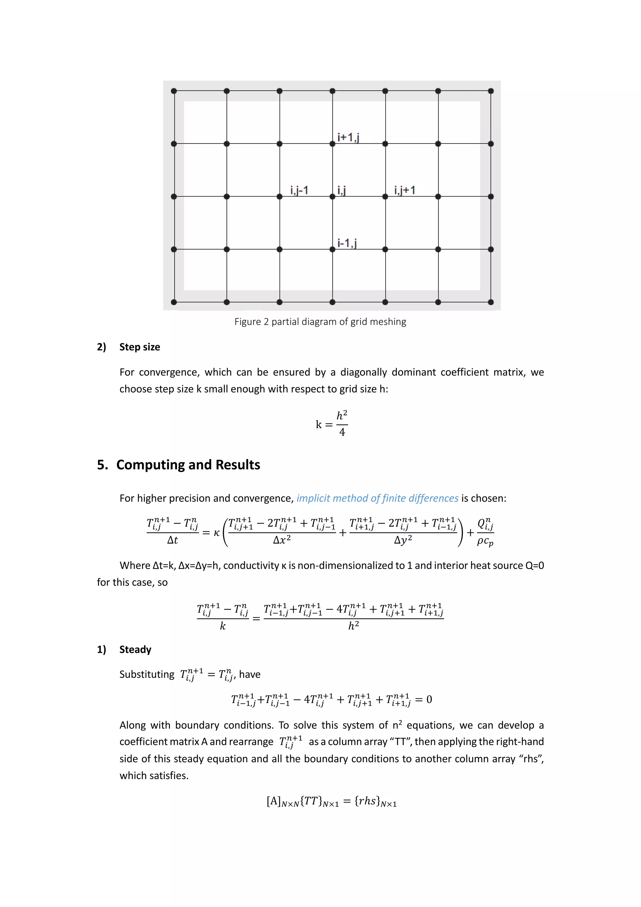 Heat Conduction Simulation with FDM | PDF | Physics | Science