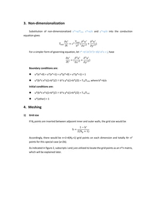 Heat Conduction Simulation with FDM | PDF