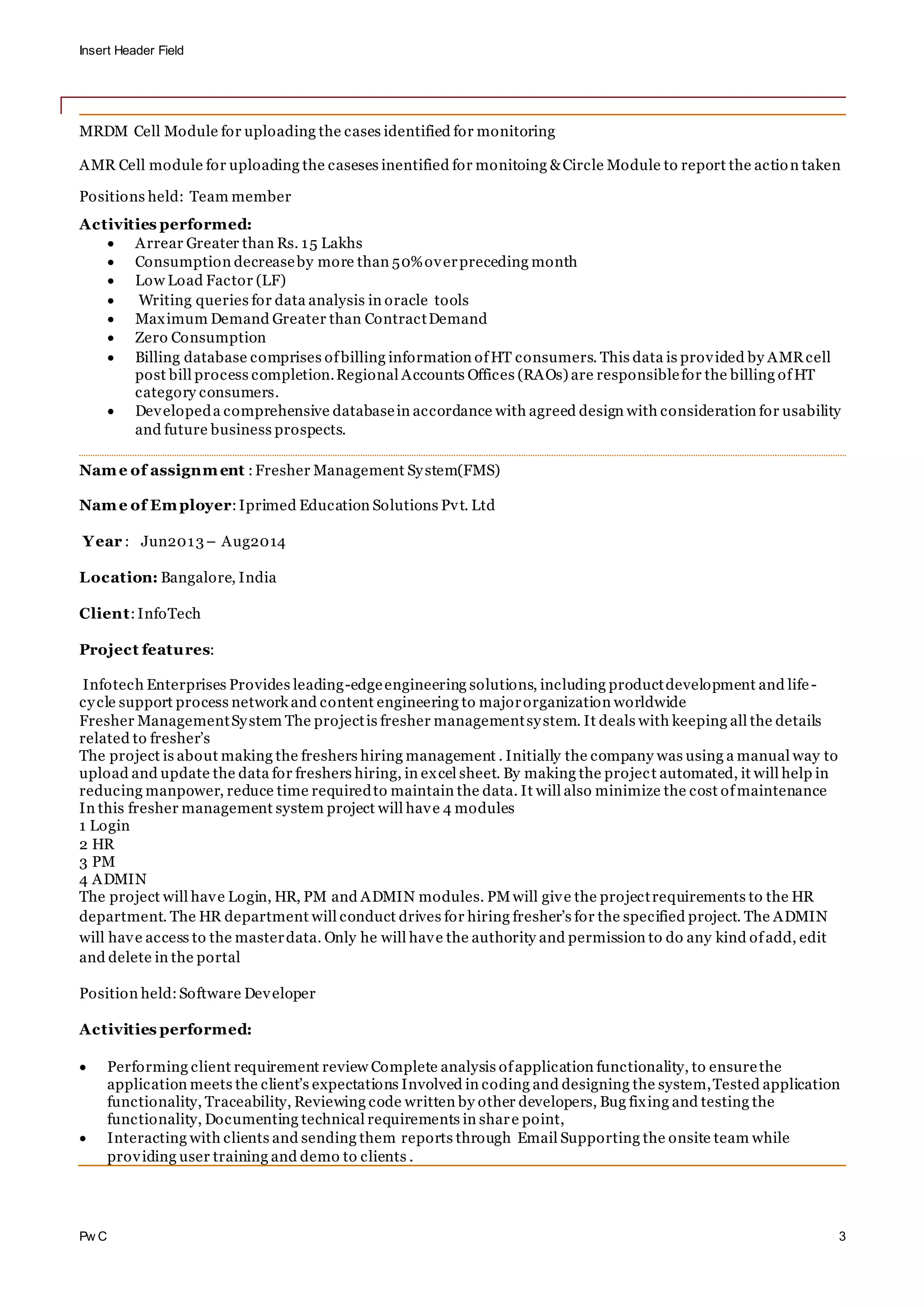 Rajendra Resume World Bank format 1 | DOCX