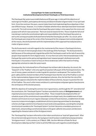 VARDAAN Concept Paper | DOCX | Civic affairs | Politics