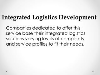 integrated logictic | PPT