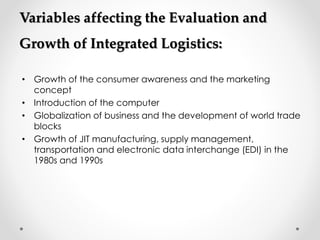 integrated logictic | PPT