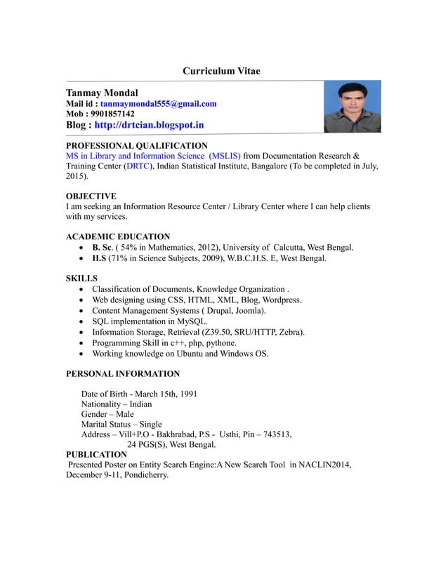 CV-Tanmay | PDF | Technology & Computing