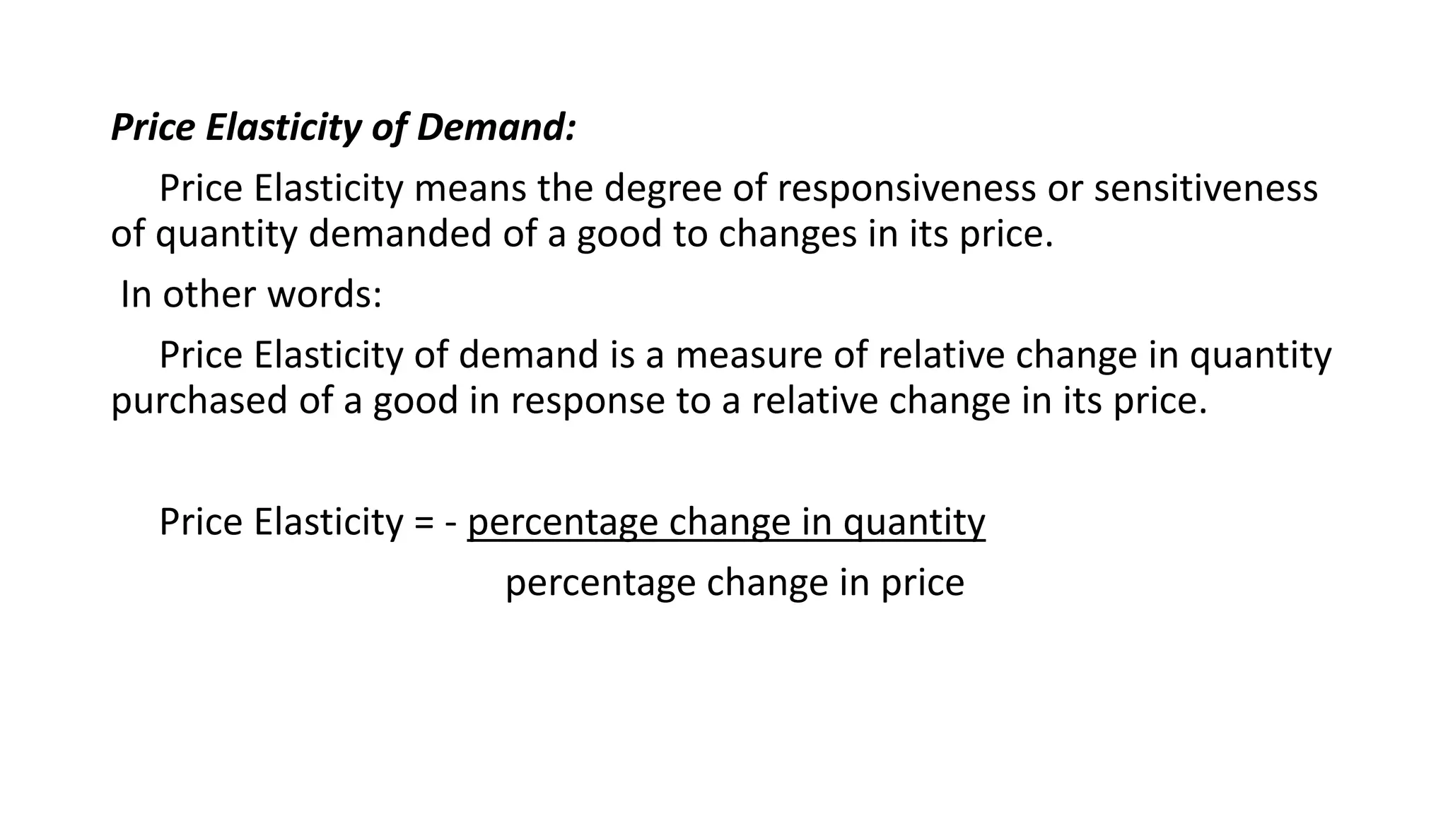 elasticity-Micro economics | PPTX