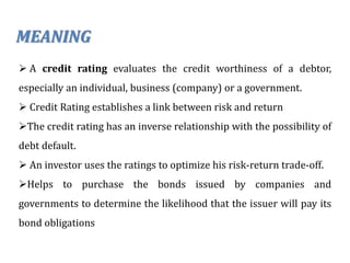 Credit Rating Agencies | PPT