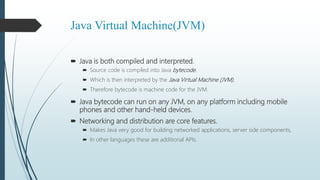Java PPT | PPTX | Programming Languages | Computing