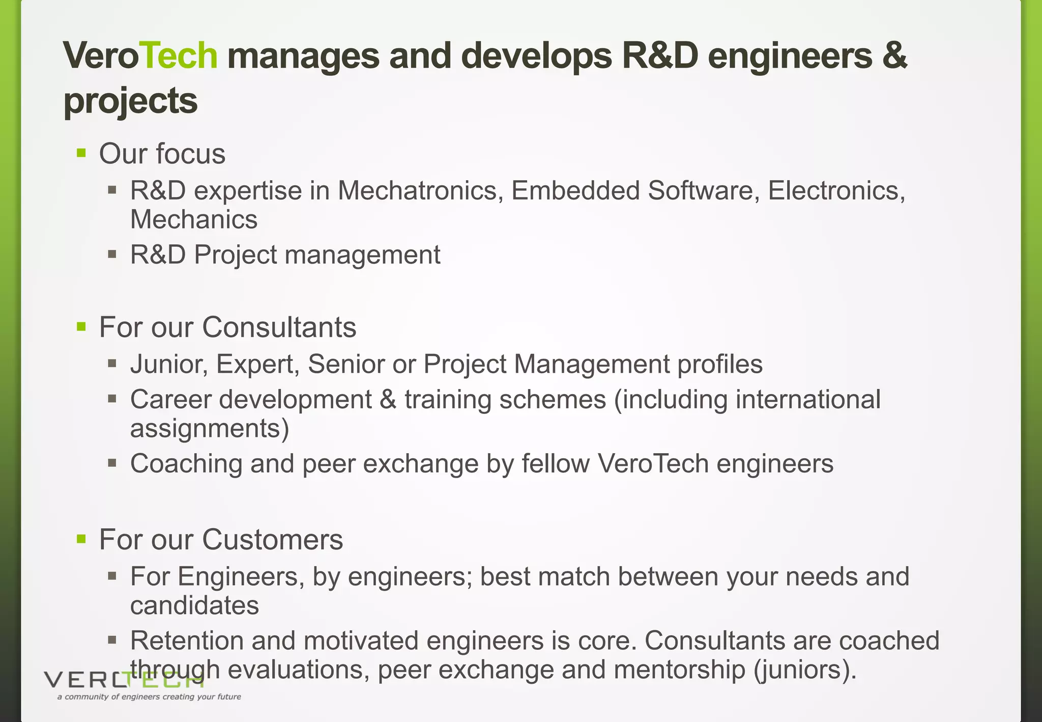 VeroTech_presentation | PDF
