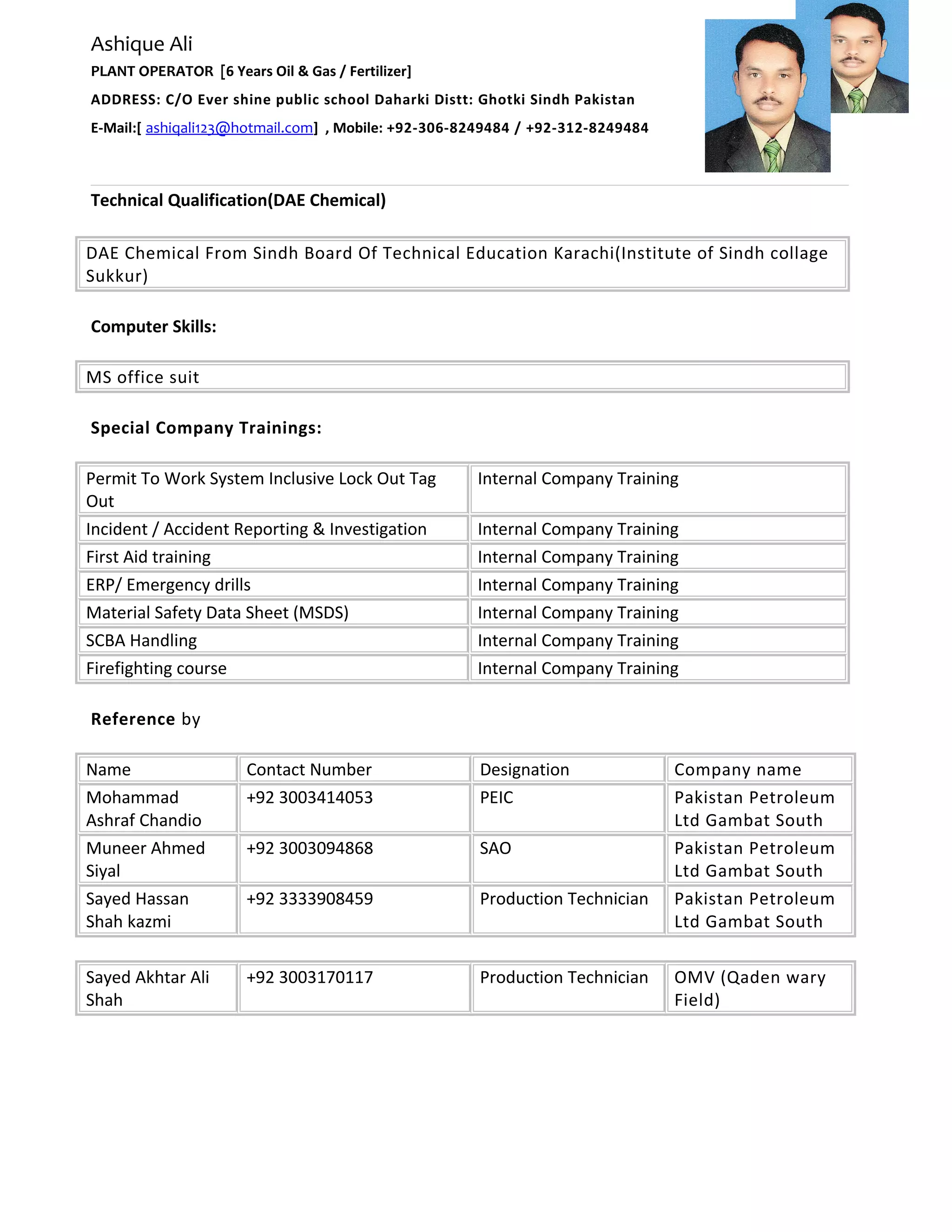 Ashique Ali Updated CV | PDF