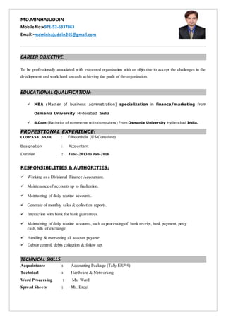 zeeshan new cv | DOCX | Business Accounting & Finance | Business