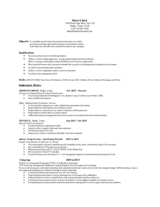 Nikki Resume | PDF