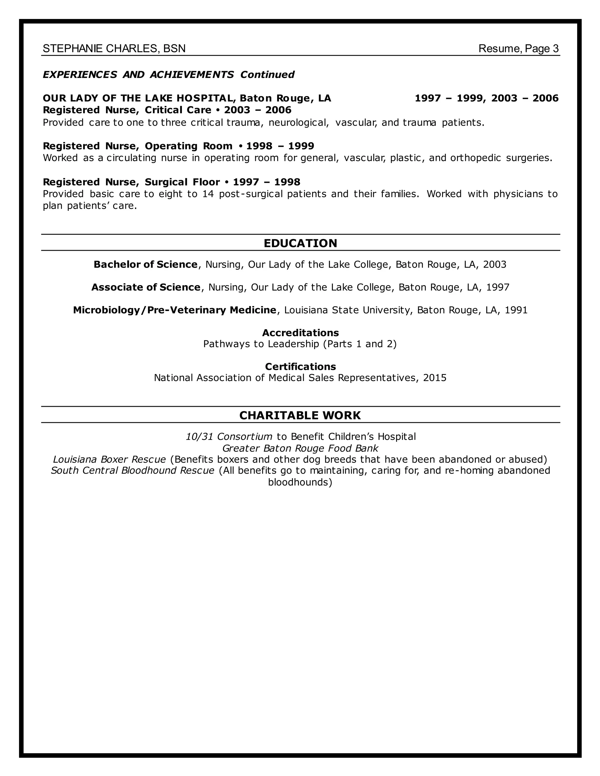 SC Resume Feb 2016 | DOCX | Healthcare Industry | Industries