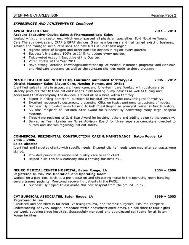 SC Resume Feb 2016 | DOCX | Healthcare Industry | Industries