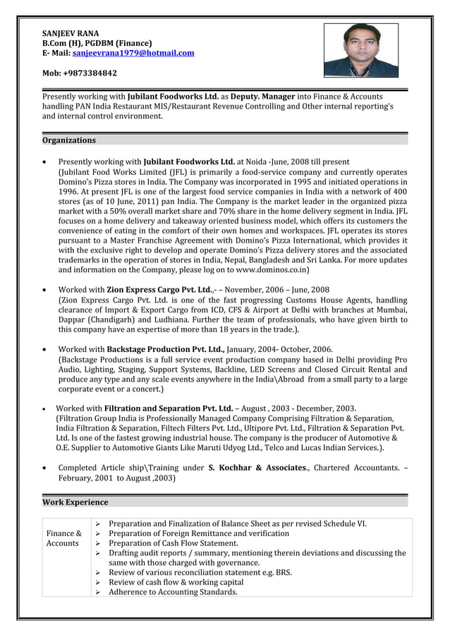 CV_Sanjeev Rana | DOC