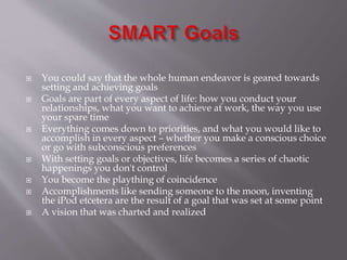 GOAL SETTING - Presentation | PPT