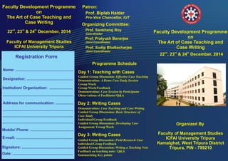 FDP_The Art of Case Teaching and Case Writing | PPT