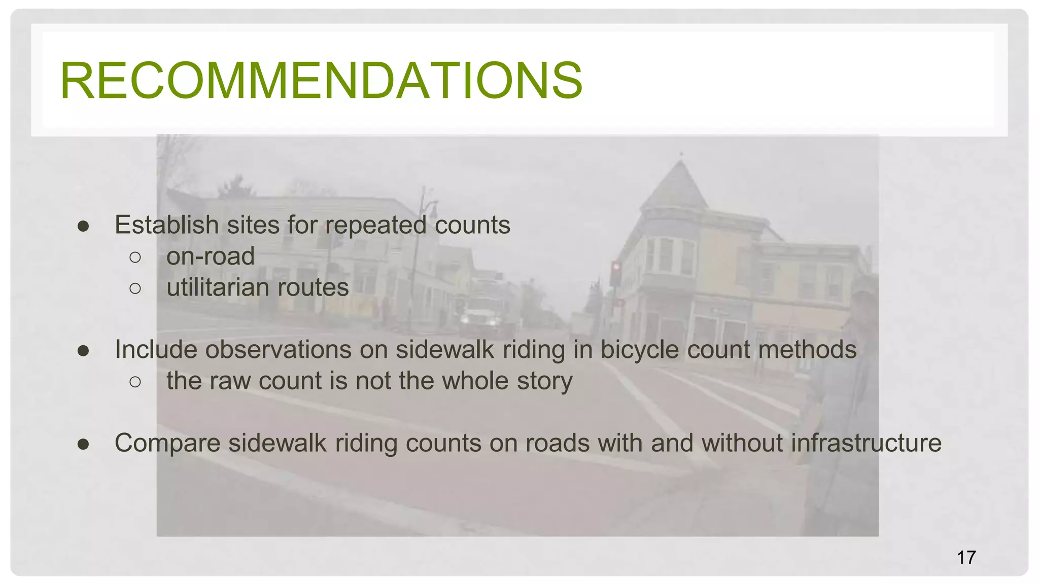 Conducting Bicycle Counts_McCarthy | PPT