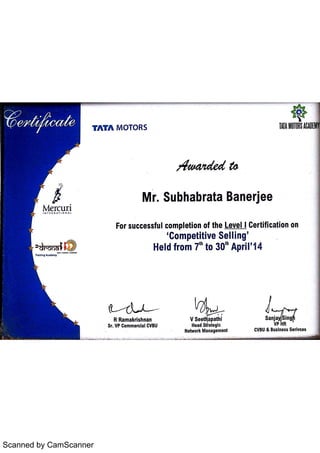 TML Certificate | PDF