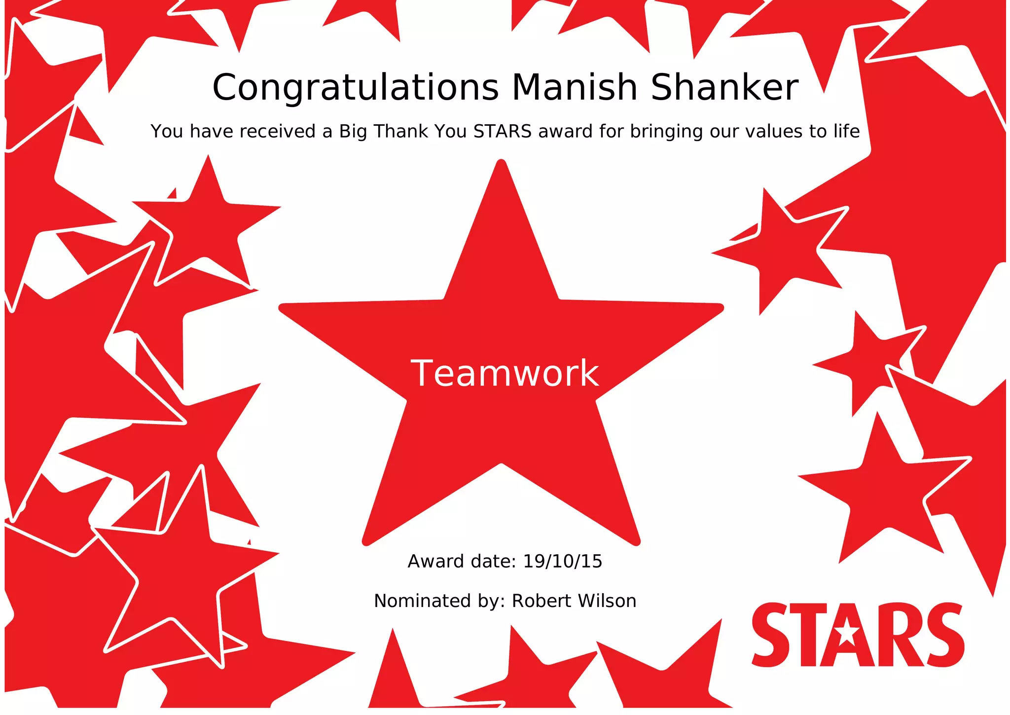 Big Thank You(Teamwork) | PDF