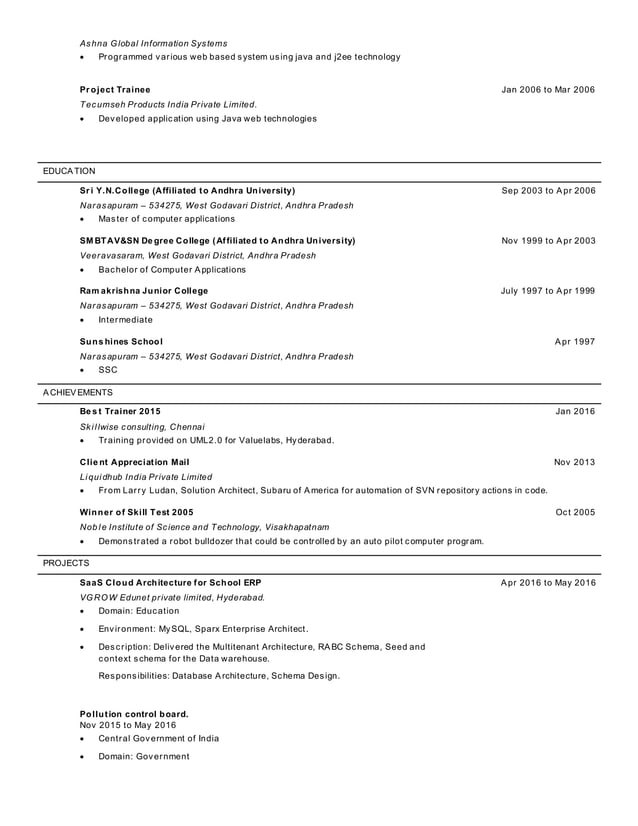Ashok Architect resume | DOCX | Computer Software and Applications | Computing