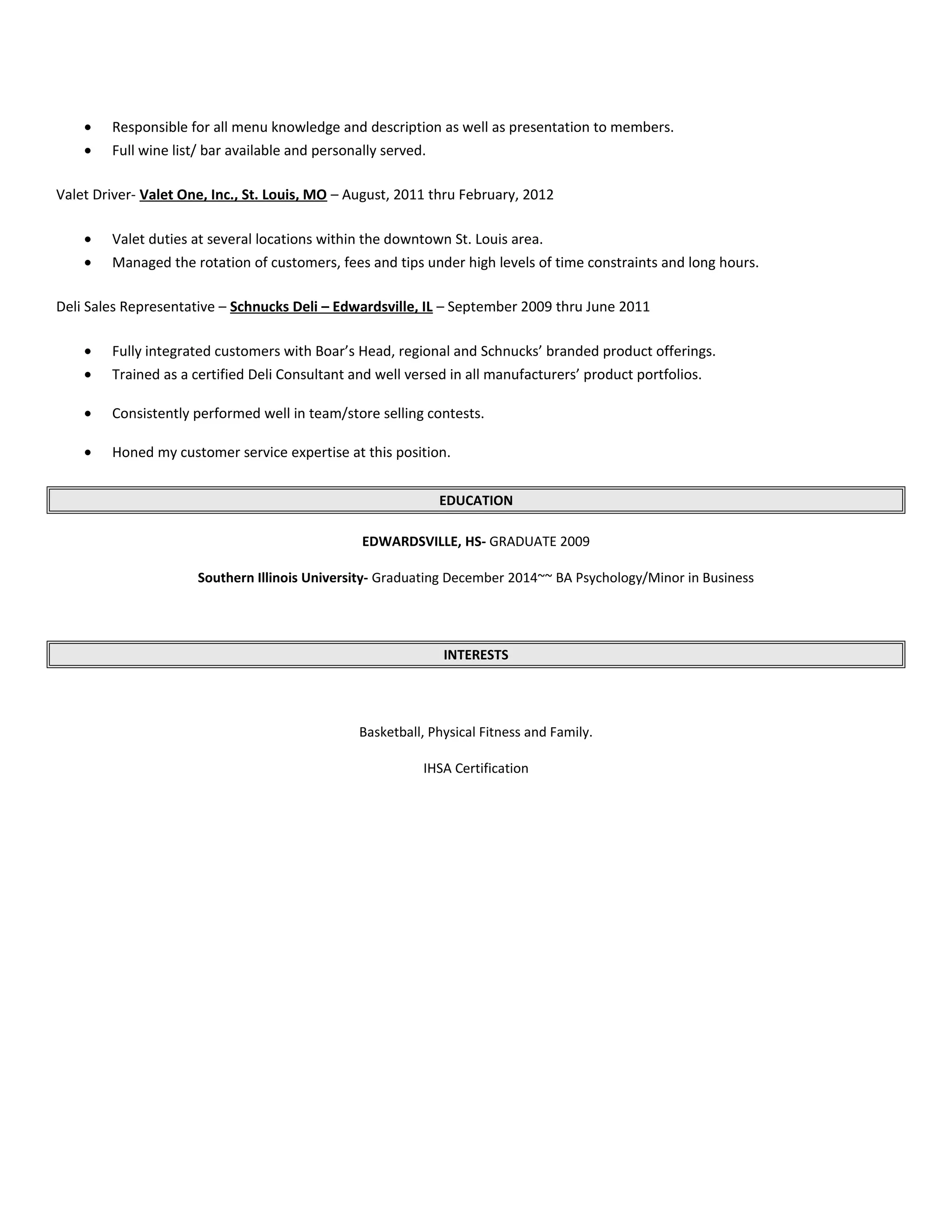 Zach Link resume | DOC