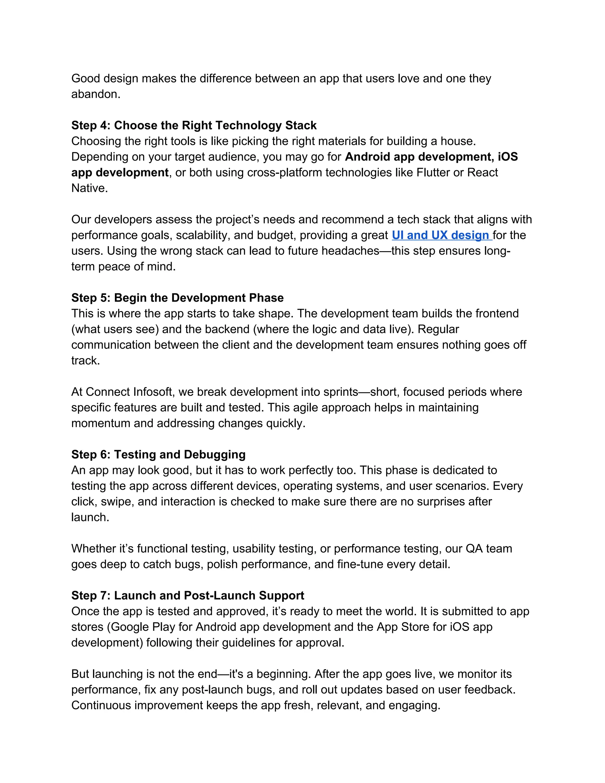 7 Easy Steps in Mobile App Development_ Connect Infosoft.docx