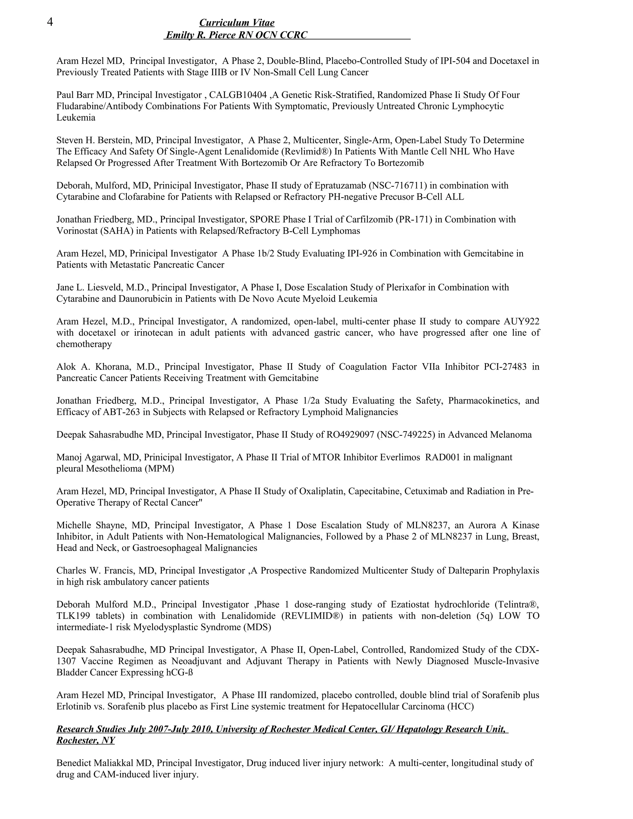 Updated Emily Curriculum Vitae 2016CRA | DOC