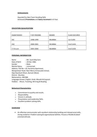 Resume | DOC