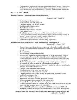 Joy Beck - Resume | DOCX | Healthcare Industry | Industries