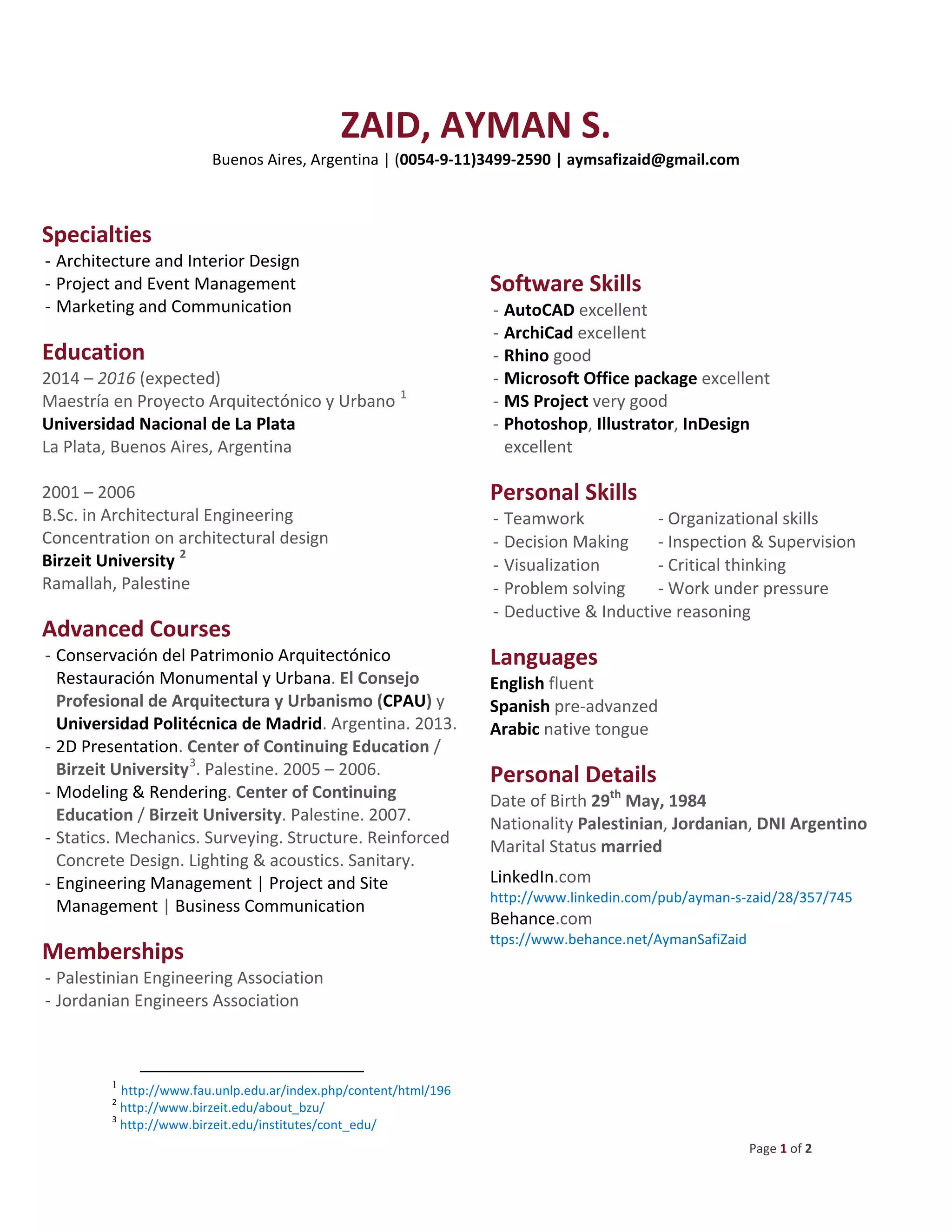 Ayman_Zaid_resume_En_Nov 2014 | PDF