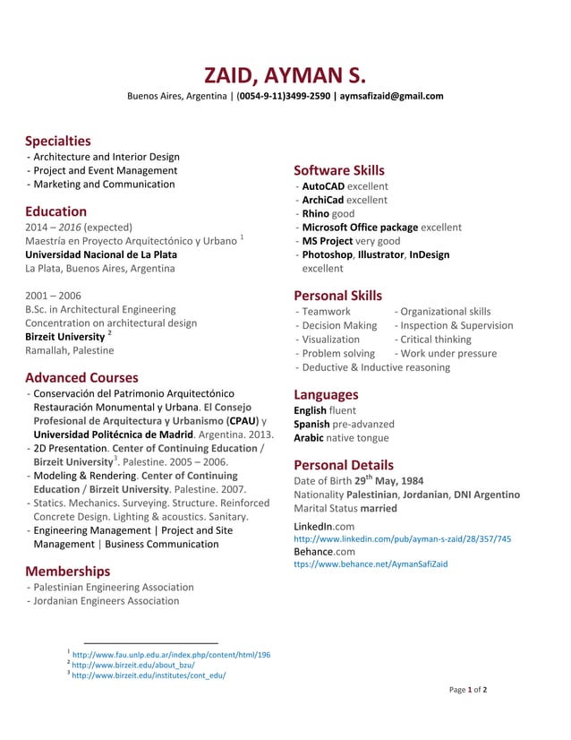 Ayman_Zaid_resume_En_Nov 2014 | PDF