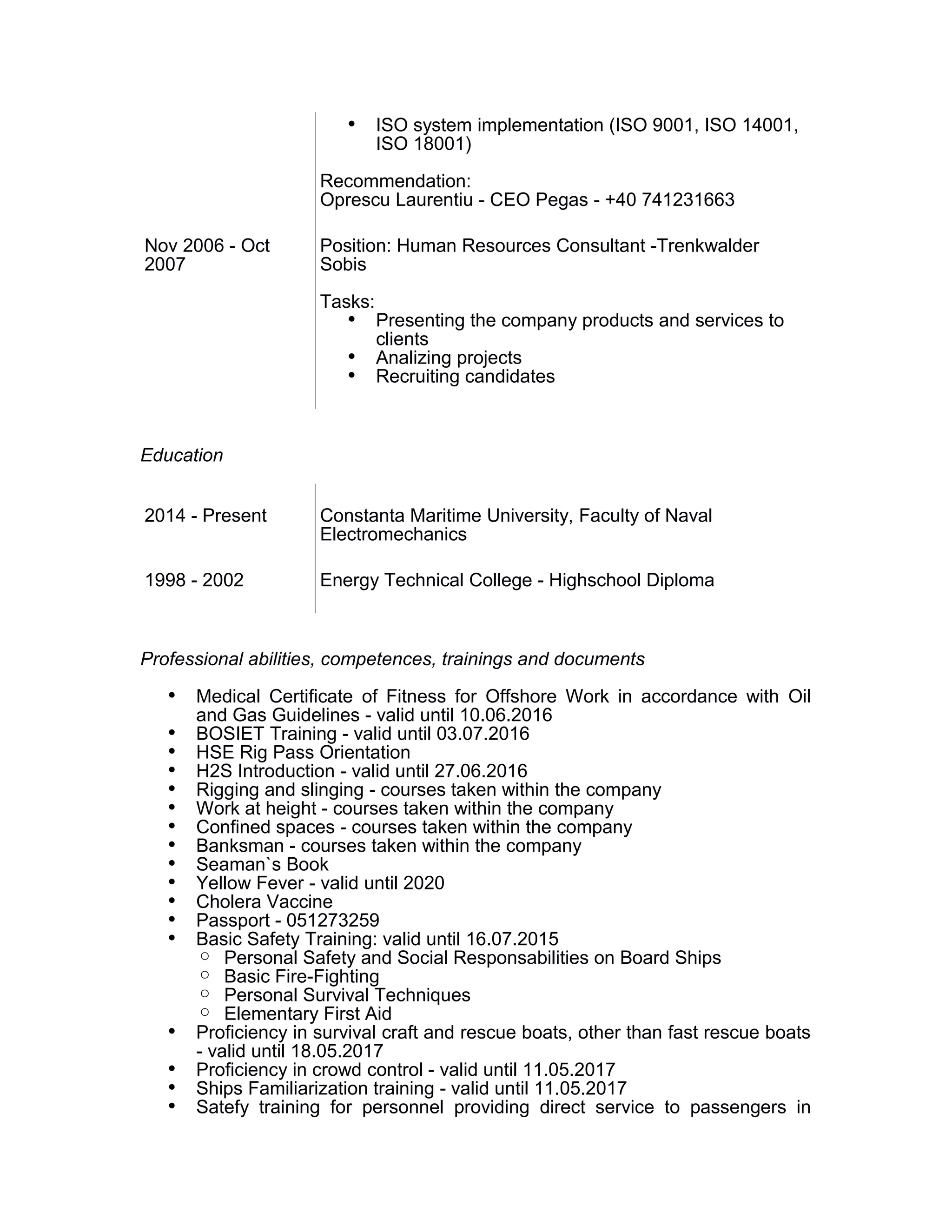 curriculum_engl_detailed Titianu | PDF