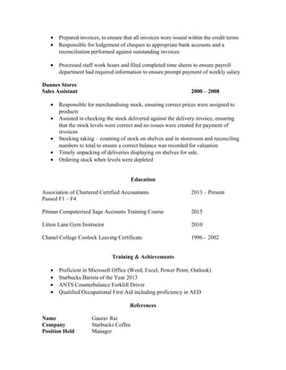 CV Joseph Gahan | DOC