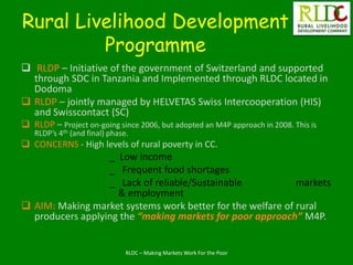 M4P RLDP TZ EXPERIENCE 2013 LILONGWE PK | PPT