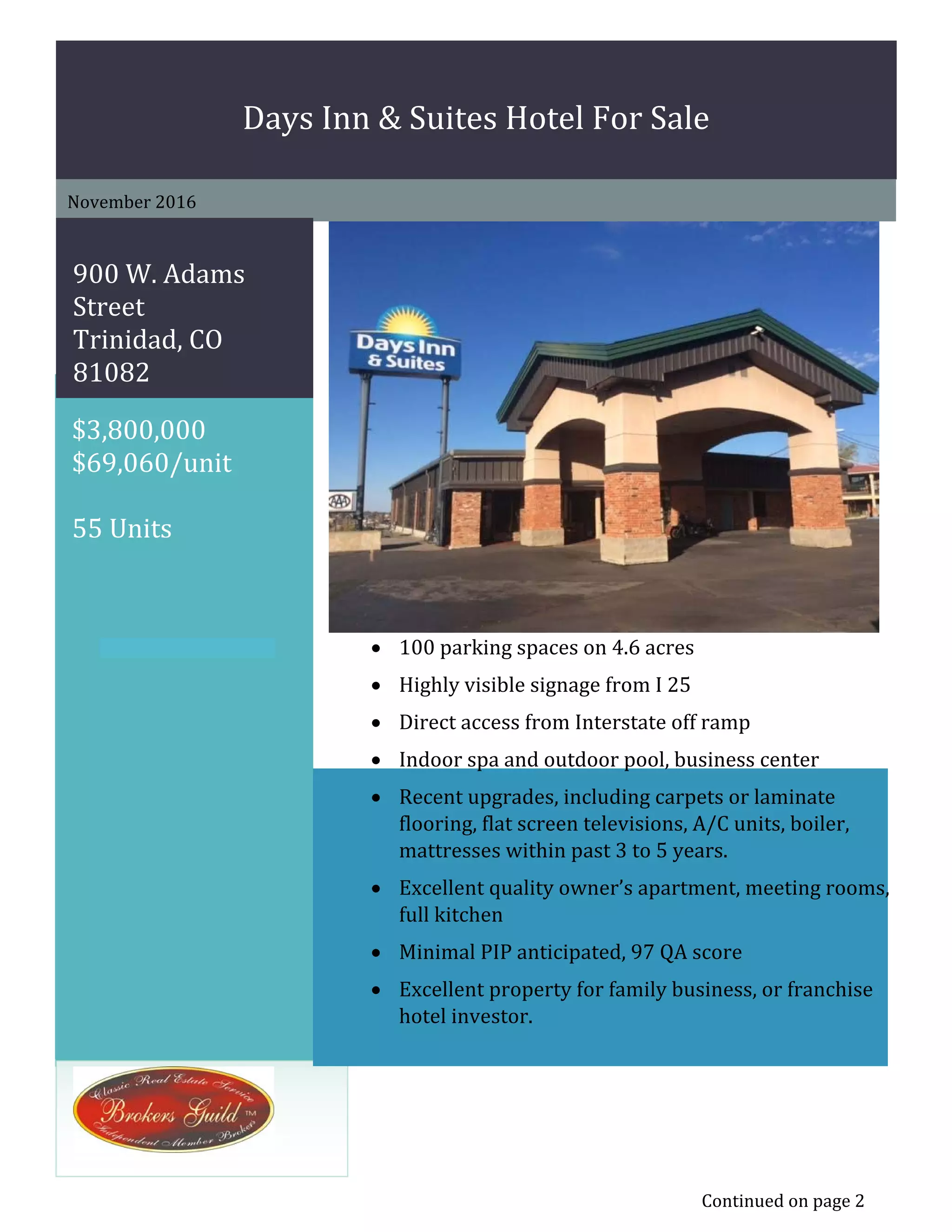 Days Inn Property Flyer | PDF